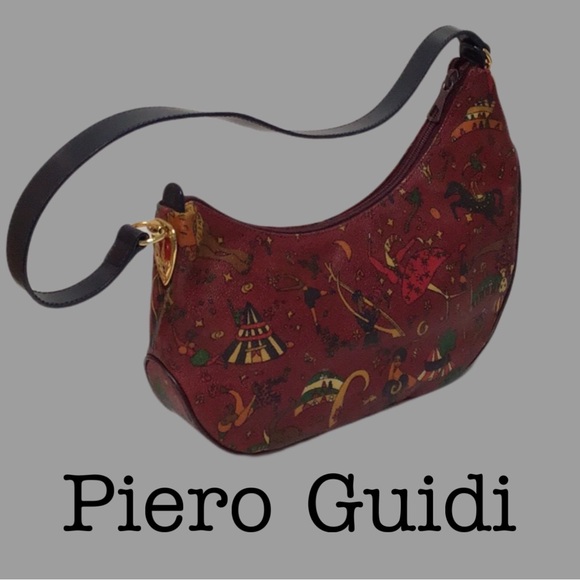 Piero Guidi | Bags | Piero Guidi Magic Circus Leather Shoulder Bag ...